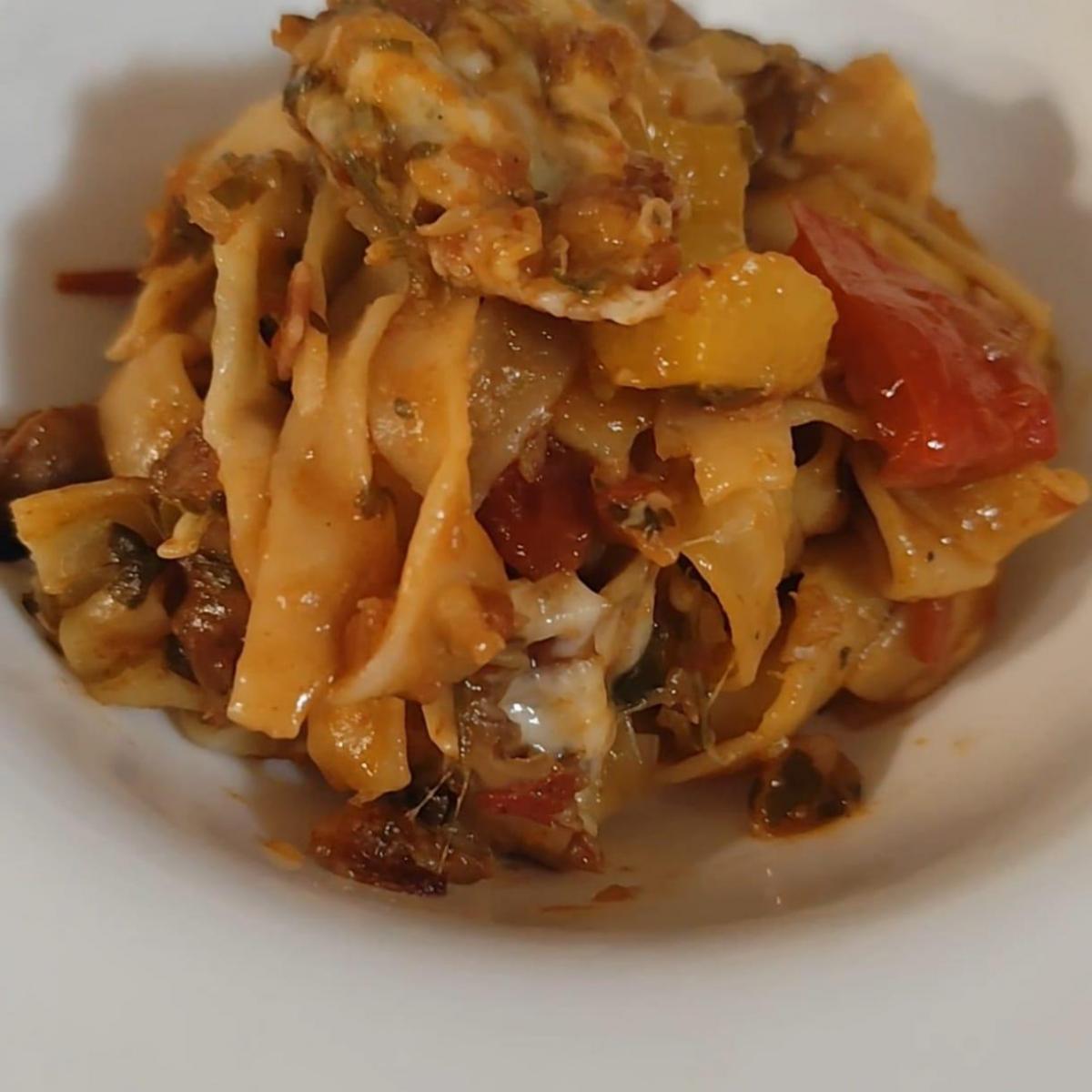 Tagliatelle alla Túlia de Túlia. Receita Bimby ® na categoria Prato ...