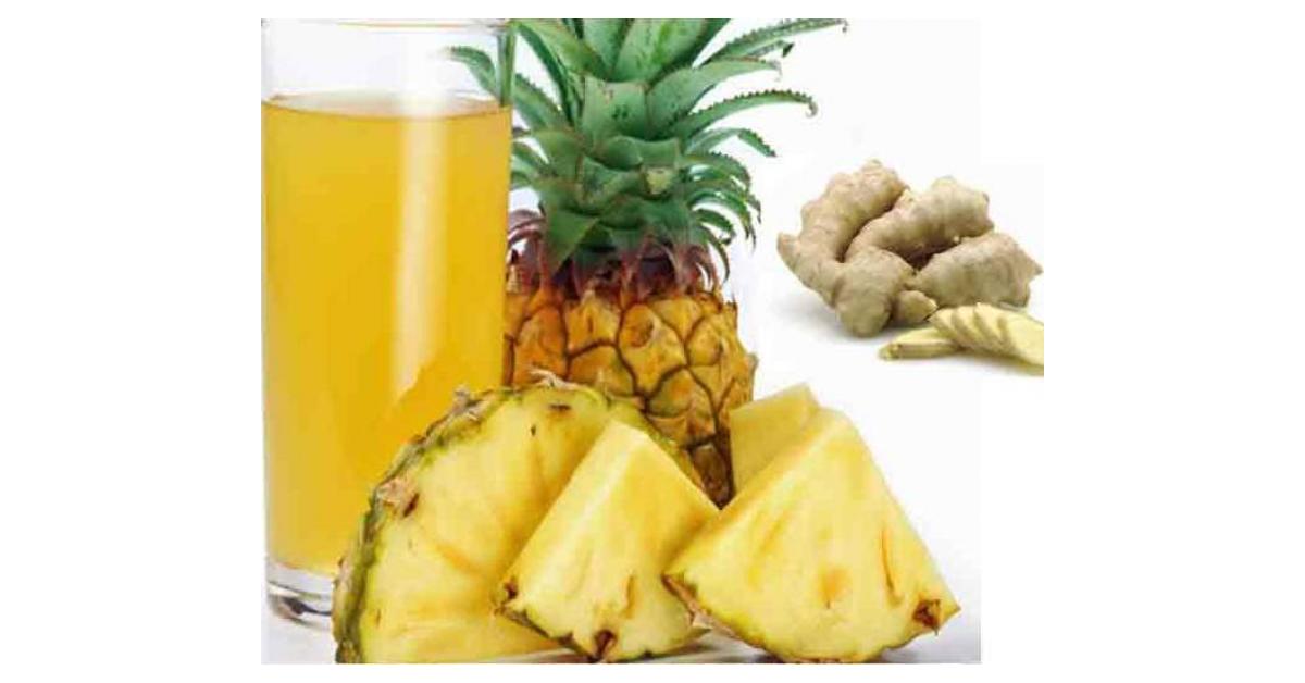Sumo de Ananas e Laranja aromatizado c/ gengibre de Luidgii. Receita ...